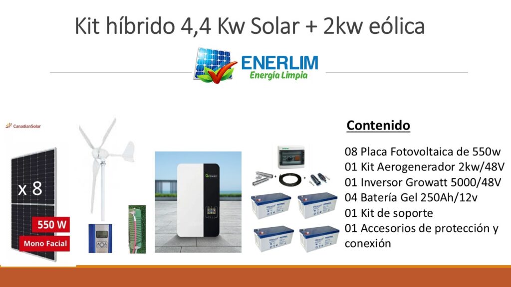 🌞🔋 Kit Híbrido Solar/Eólico 💨🔄 - ENERLIM
